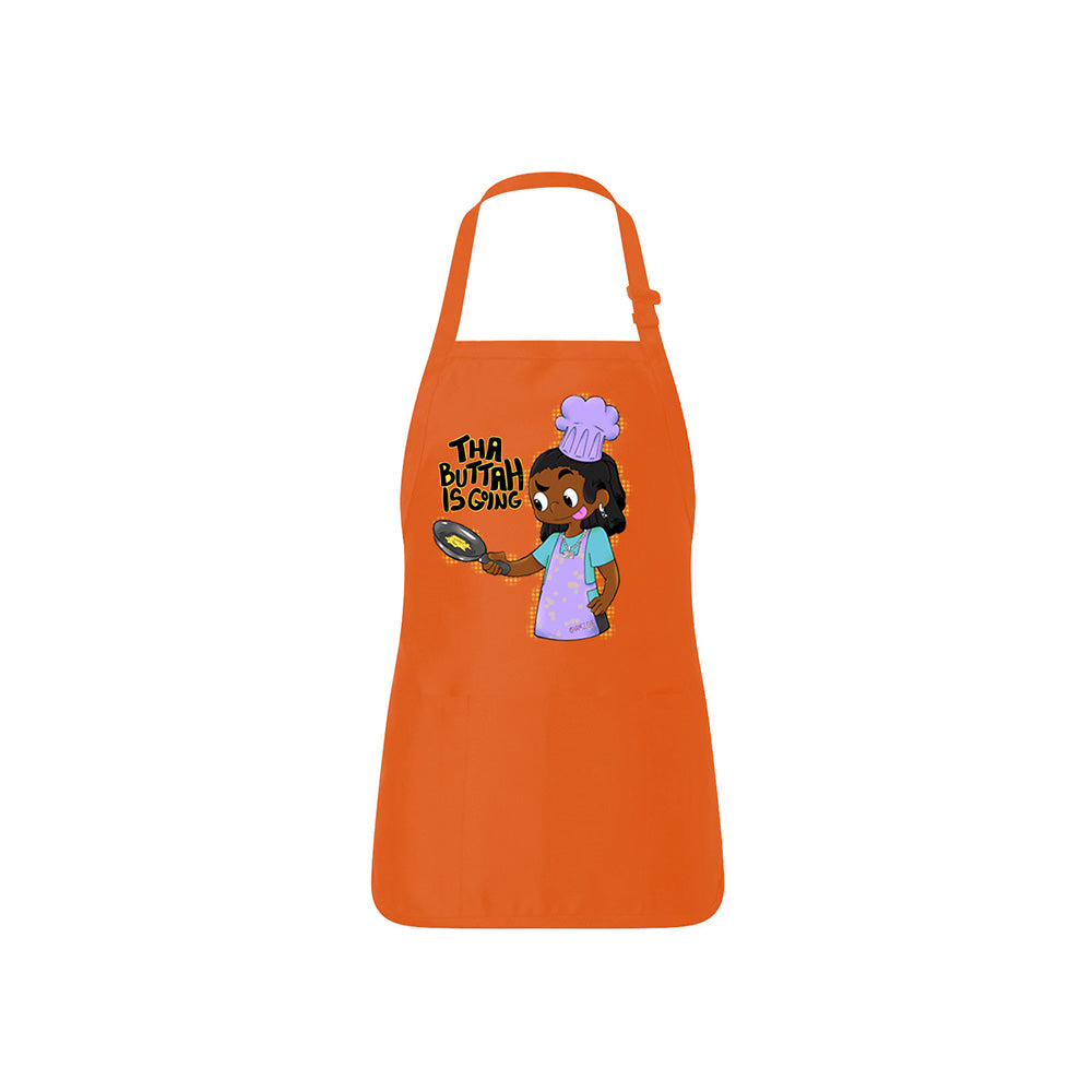 Tha Buttah Is Going (Cartoon Apron) – Got Damn Zo